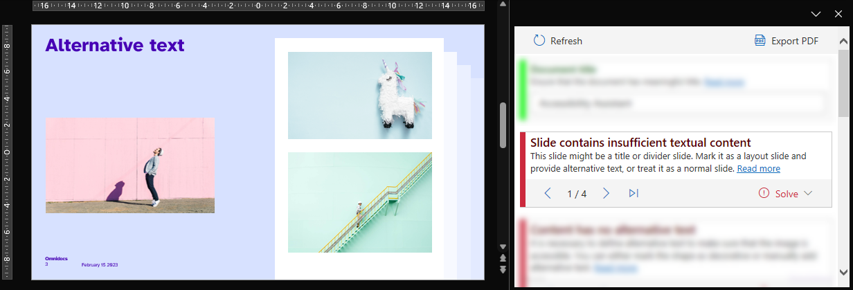 Slide Contains Insufficient Textual Content PowerPoint Only Omnidocs
