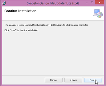 Installation of FileUpdater Admin – Omnidocs