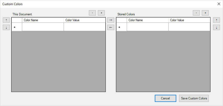 Custom colors (W/P) – Omnidocs